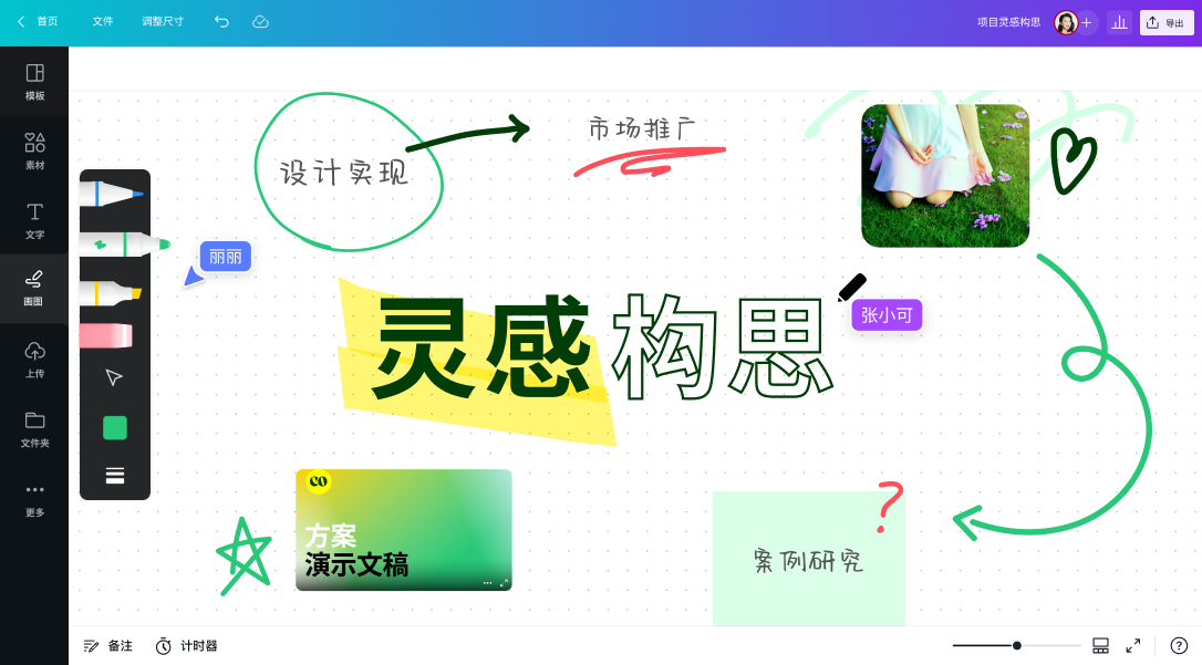 在线画图软件_免费画图工具 - Canva可画